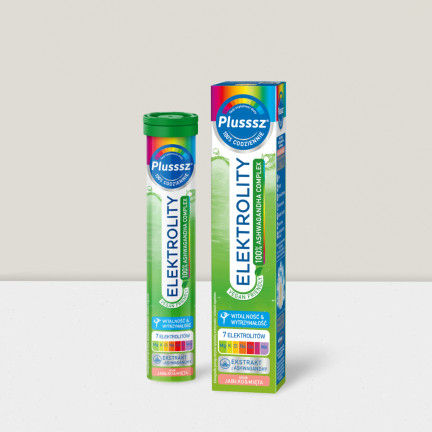 Plusssz Elektrolity 100% Ashwagandha Complex, 24 tabletki | Apteline.pl