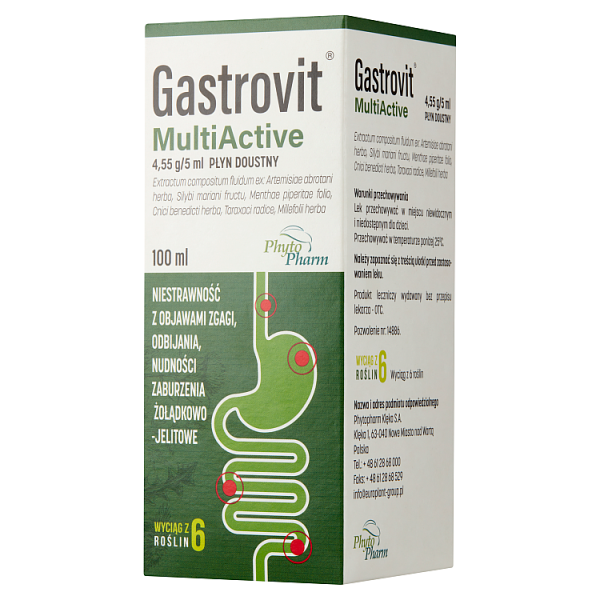 Gastrovit MultiActive 4,55g/5ml, płyn doustny, 100 ml | Apteline.pl