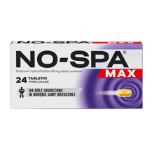 No-Spa Max 80 mg, 24 tabletki powlekane | Apteline.pl