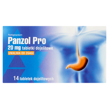 Panzol Pro, 20 mg, 14 tabletek dojelitowych | Apteline.pl