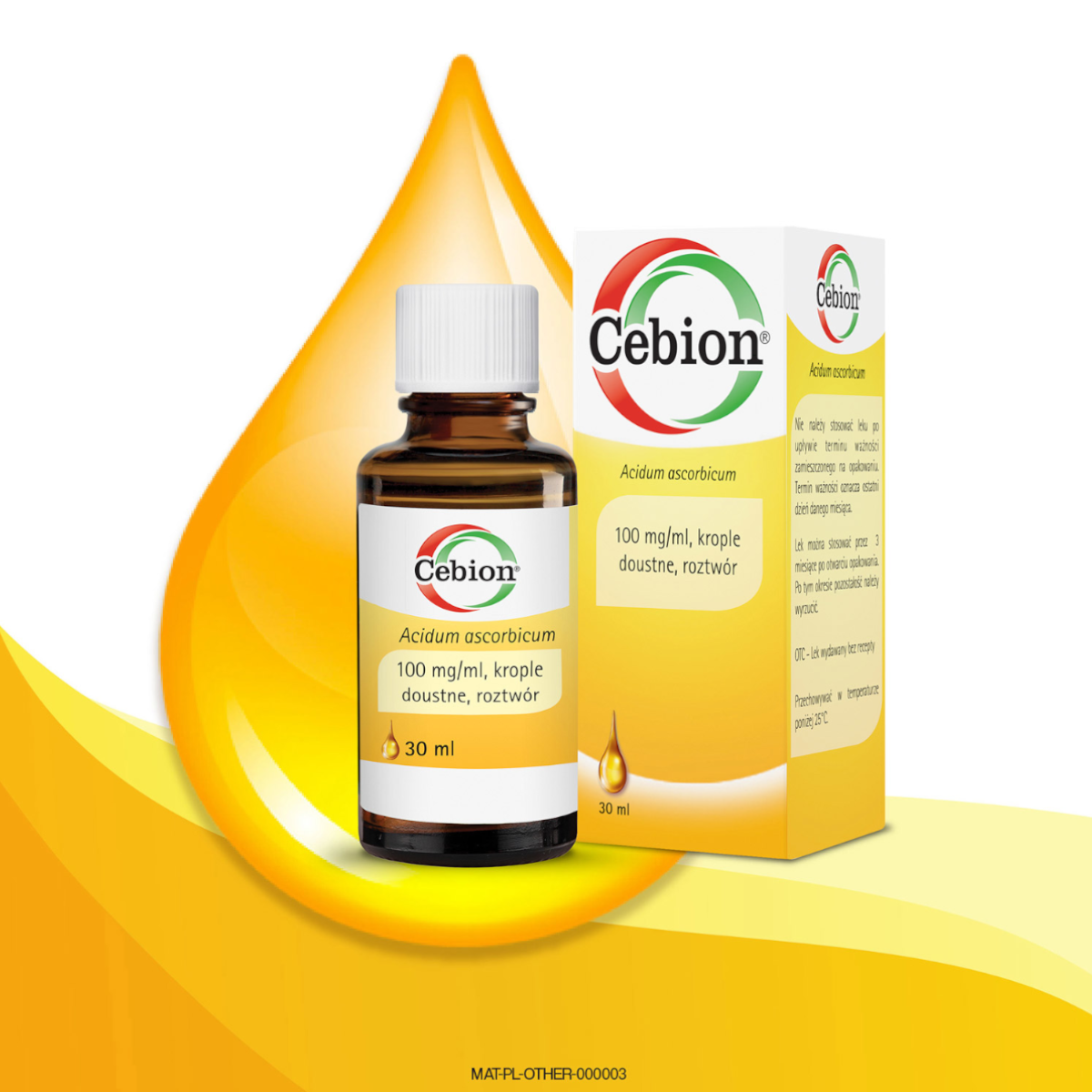 Cebion 100 mg/ml, krople doustne, 30 ml | Apteline.pl