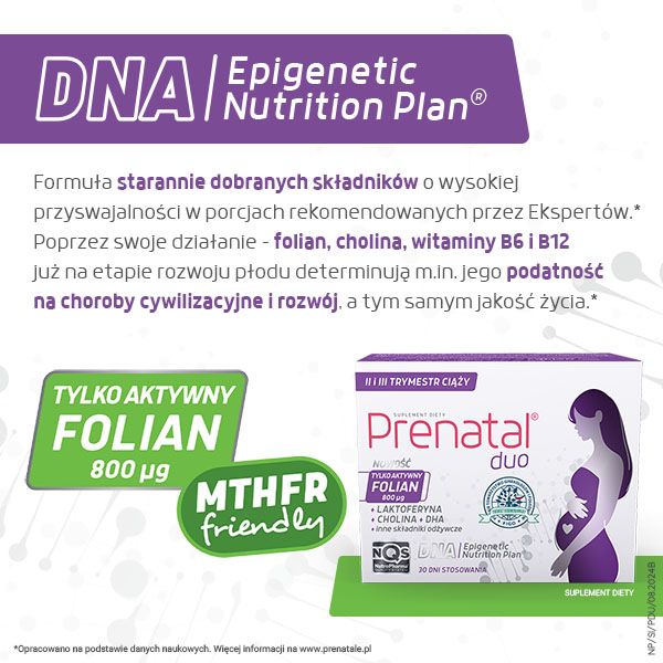 Prenatal Duo, 30 tabletek + 60 kapsułek, cena, składniki | Apteline.pl