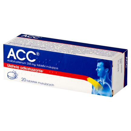 ACC 200 mg, 20 tabletek musujących | Apteline.pl