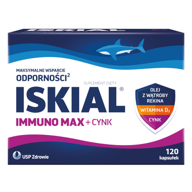 Iskial Immuno Max + Witamina C, 120 kapsułek | Apteline.pl