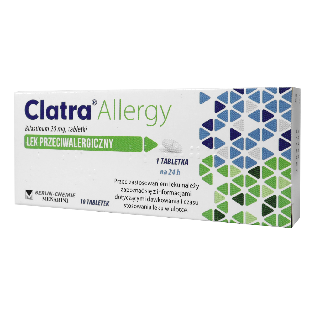 Bilaxten, 20 mg, 10 tabletek | Apteline.pl