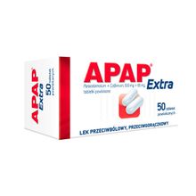 Apap Extra, 50 tabletek powlekanych | Apteline.pl