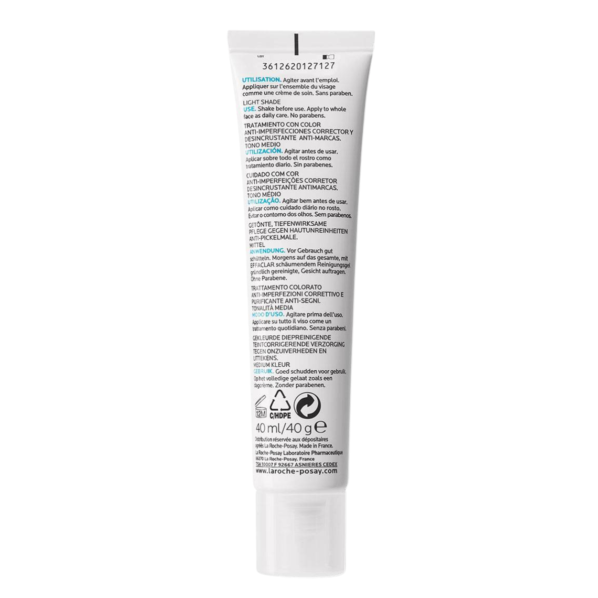 La Roche-Posay Effaclar Duo(+) Unifiant, krem tonizujący, odcień jasny ...