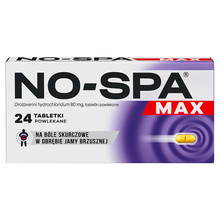 No-Spa Max 80 mg, 24 tabletki powlekane | Apteline.pl