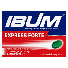 Ibum Express Forte 400 mg, 12 kapsułek miękkich | Apteline.pl