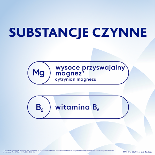 Magne B6 Forte 100 mg + 10 mg, 100 tabletek powlekanych | Apteline.pl