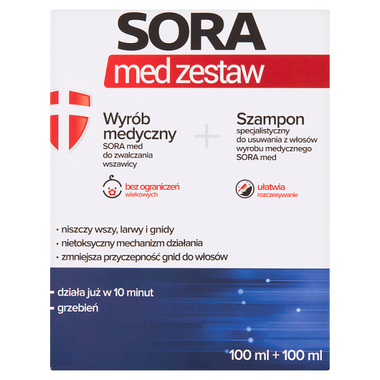 Sora forte, leczniczy szampon do zwalczania wszawicy, 50 ml, ulotka ...