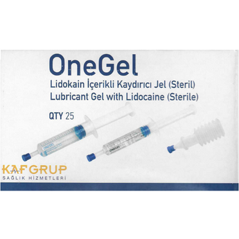 One Gel 6 ml, lubrykant w zelu z Lidokainą (Sterylny), 25 sztuk ...