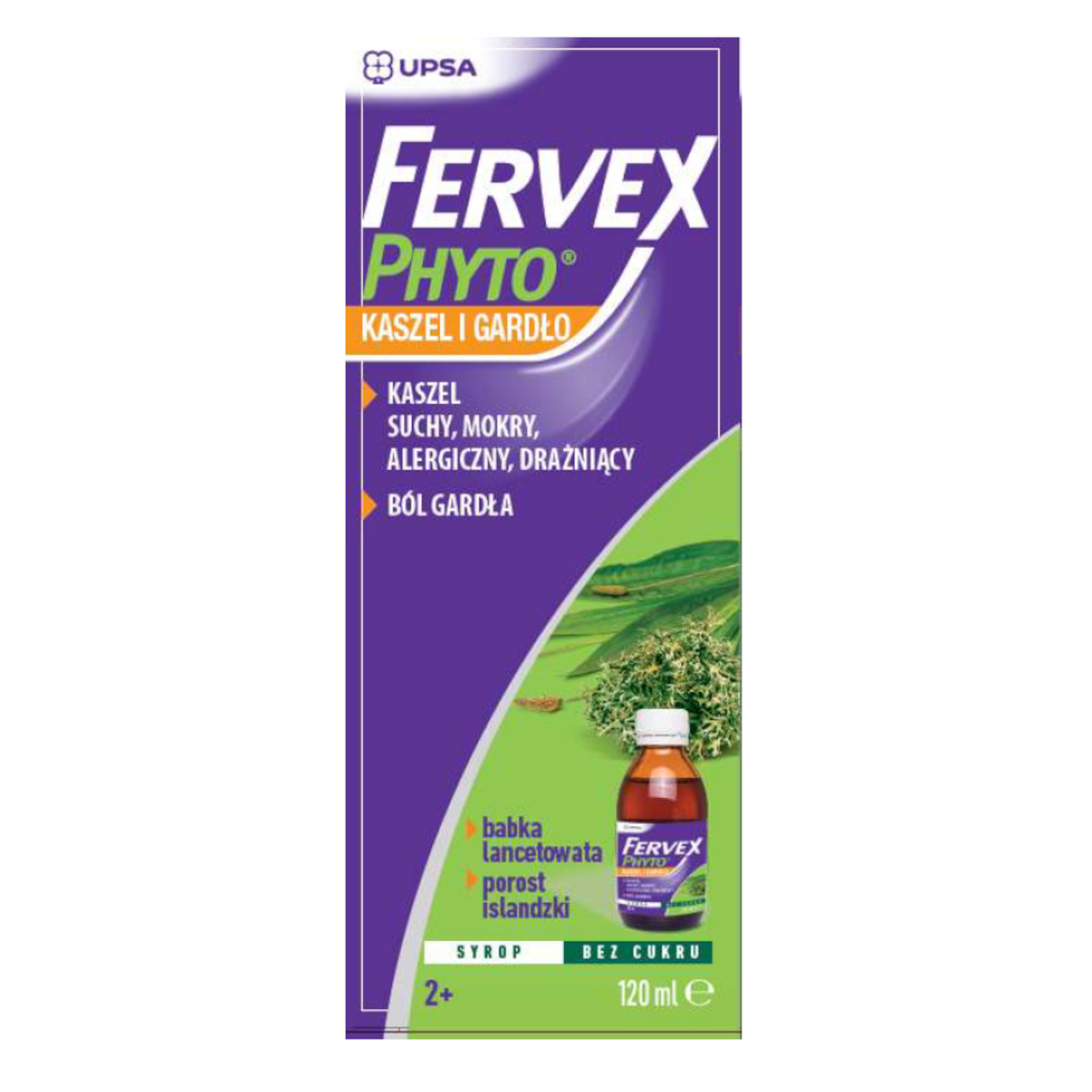 Fervex Phyto kaszel i gardło, syrop, 120 ml | Apteline.pl