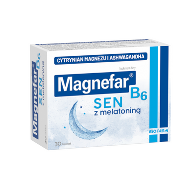 Magnefar B6 Forte, 100 mg + 10,10 mg, 90 tabletek powlekanych | Apteline.pl