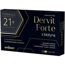 Dervit Forte z biotyną, 60 kapsułek twardych | Apteline.pl