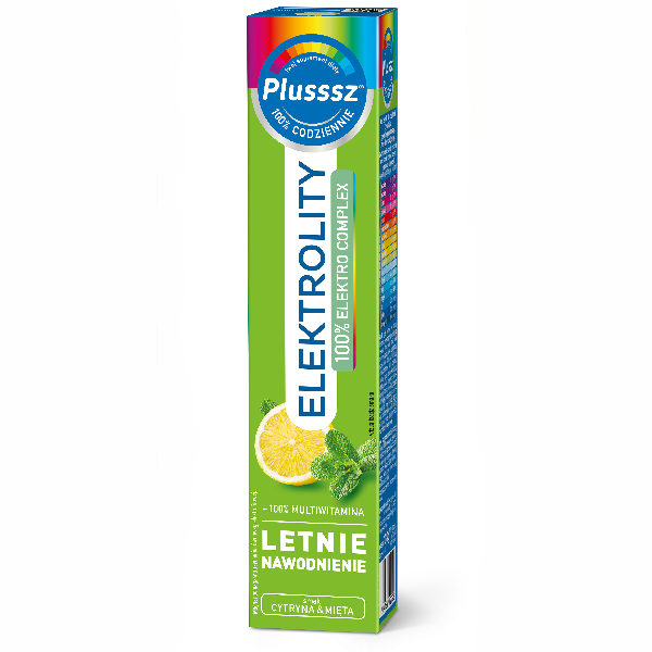 Plusssz Elektrolity 100% Elektro Complex Cytryna & Mięta, 24 tabletek ...