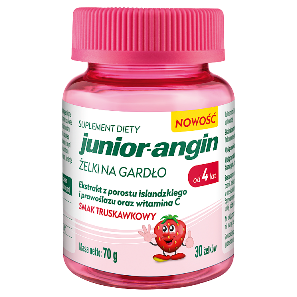Junior-Angin, żelki na gardło, 30 sztuk | Apteline.pl