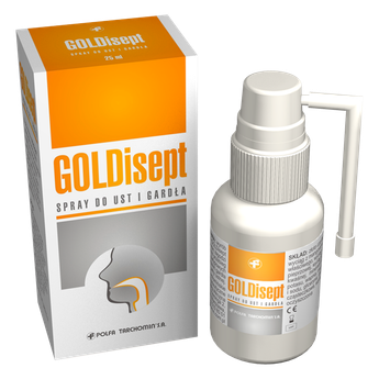 GOLDisept, spray do ust i gardła, 25 ml | Apteline.pl