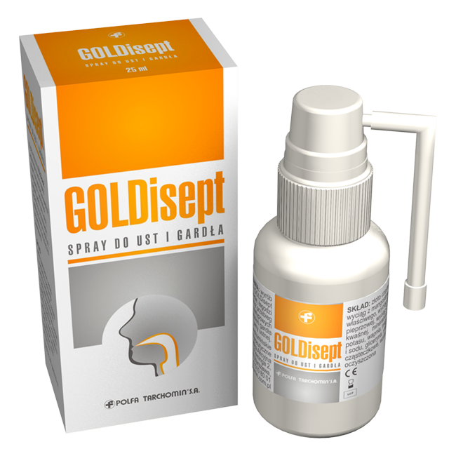 GOLDisept, spray do ust i gardła, 25 ml | Apteline.pl