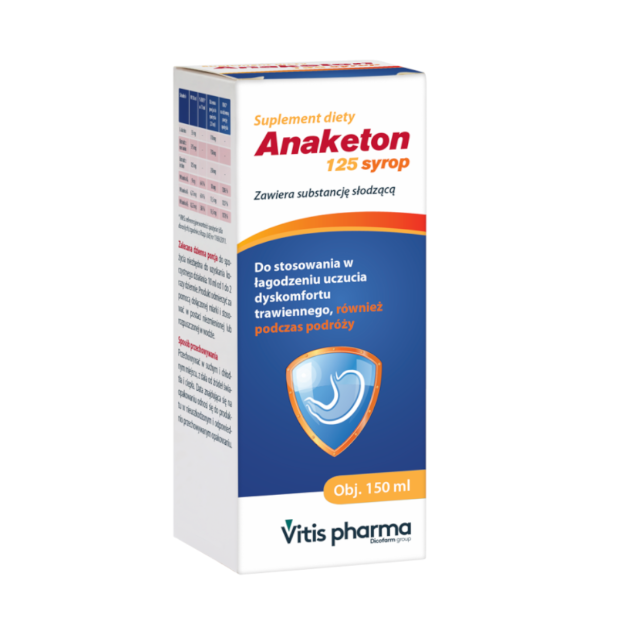 Anaketon 125, syrop, 150 ml | Apteline.pl