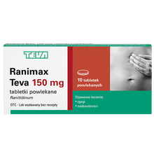 Ranimax 150 mg, 10 tabletek powlekanych | Apteline.pl