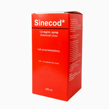 Sinecod 1,5 mg/ml, syrop, 200 ml (import równoległy Delfarma) | Apteline.pl