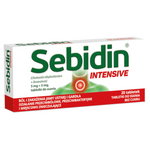 Sebidin Intensive 5 mg + 5 mg, 20 tabletek do ssania bez cukru ...