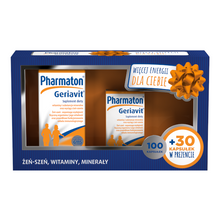 Pharmaton Geriavit, 100 kapsułek + 30 kapsułek | Apteline.pl