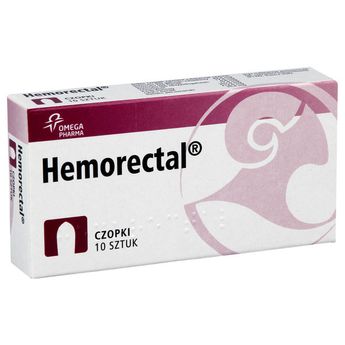 Hemorectal, 10 czopków | Apteline.pl