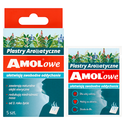 AMOLowe plastry aromatyczne, 5 sztuk | Apteline.pl