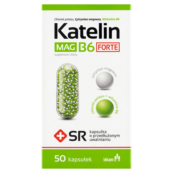 Katelin Mag B6 Forte, 50 kapsułek | Apteline.pl