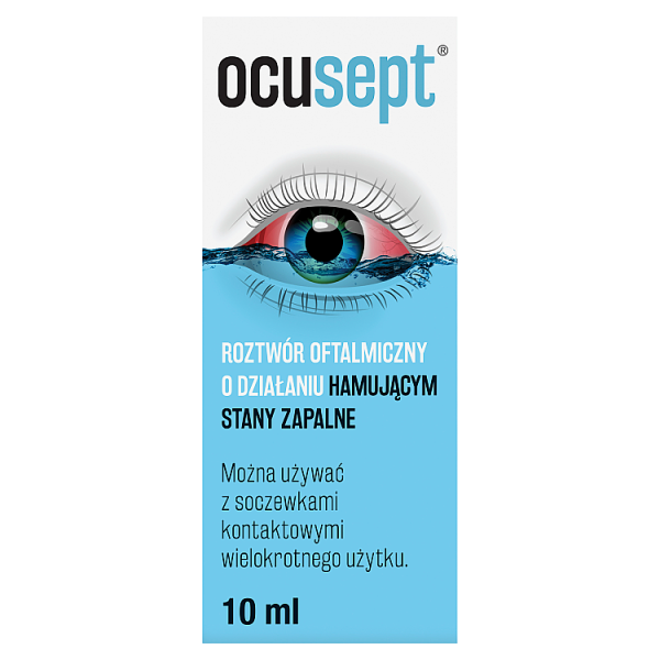 Ocusept, krople do oczu na stan zapalny dla dzieci i dorosłych, 10 ml ...
