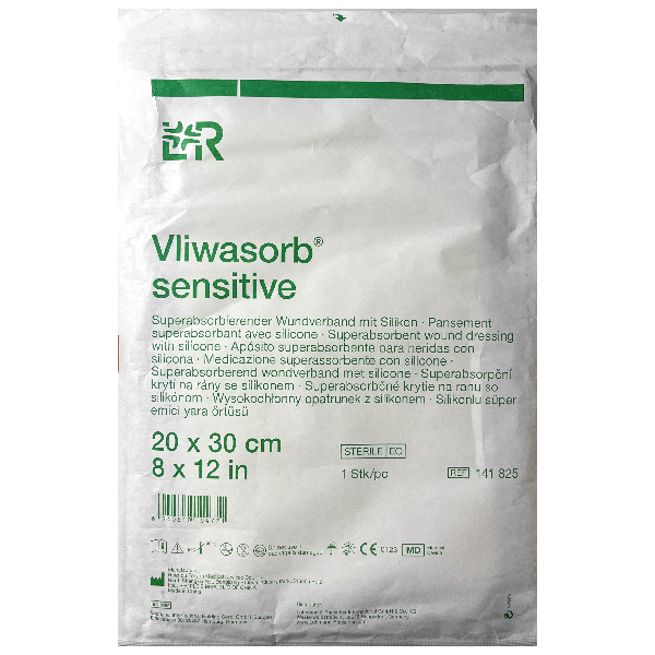 Opatrunek Vliwasorb Sensitive, 20 cm x 30 cm, 1 sztuka | Apteline.pl