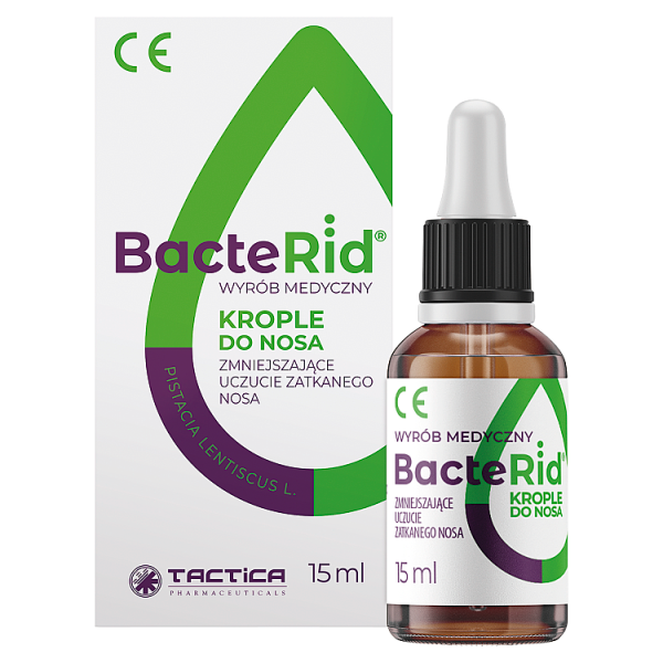BacteRid, krople do nosa, 15 ml | Apteline.pl
