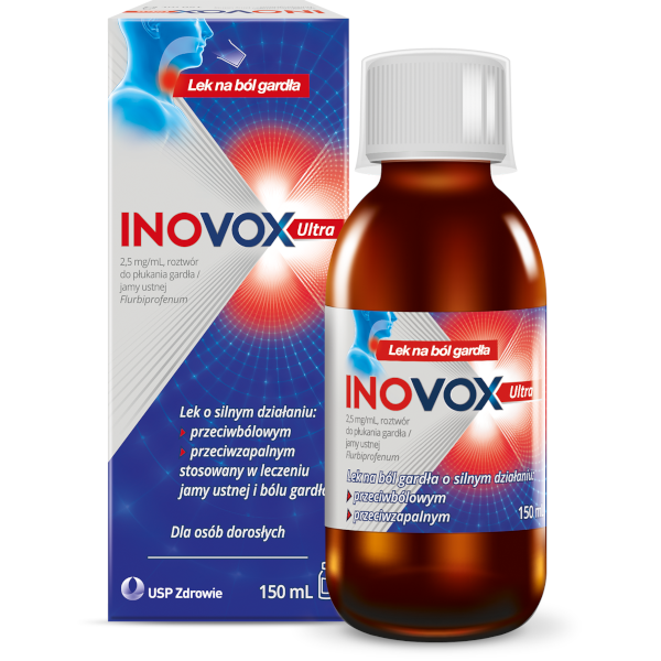 Inovox Ultra 2,5 mg/ml, roztwór do płukania gardła i jamy ustnej, 150 ...