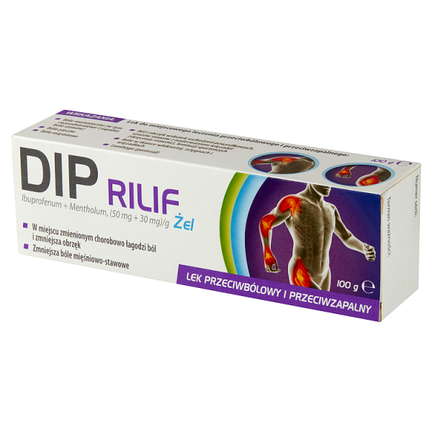Dip Rilif 50 mg/g + 30 mg/g, żel przeciwbólowy, 100 g | Apteline.pl