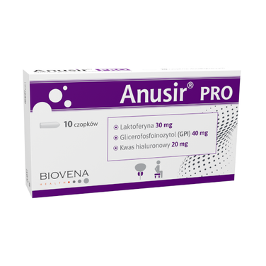 Anusir Pro, czopki doodbytnicze, 10 sztuk | Apteline.pl