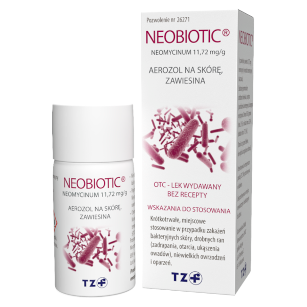 Neobiotic, aerozol na skórę, zawiesina, 16 g | Apteline.pl