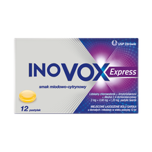 Inovox Express smak miodowo-cytrynowy, 2 mg + 0,60 mg + 1,20 mg, 12 ...
