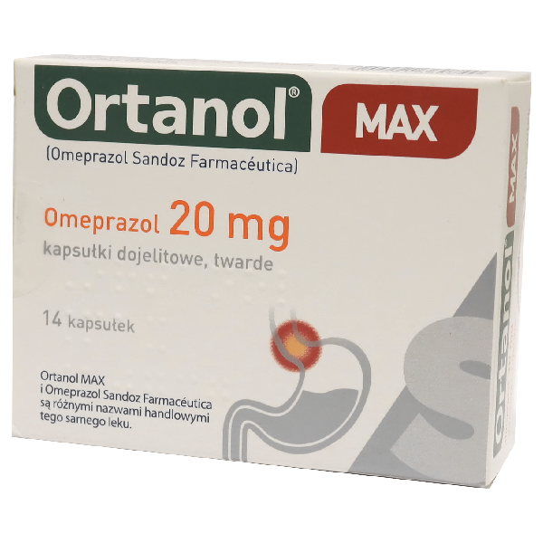 Ortanol MAX 20 mg, 14 kapsułek dojelitowych (import równoległy Inpharm ...