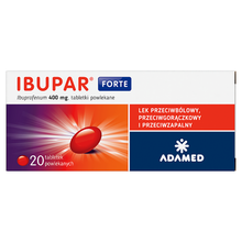 Ibupar Forte 400 mg, 10 tabletek powlekanych | Apteline.pl